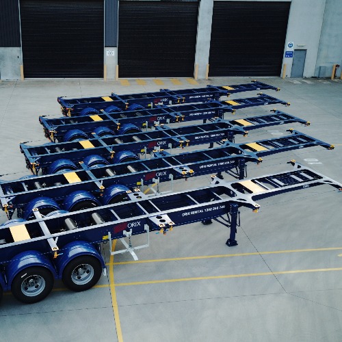 Orix Rentals Take Delivery Of New CIMC Skel Trailers